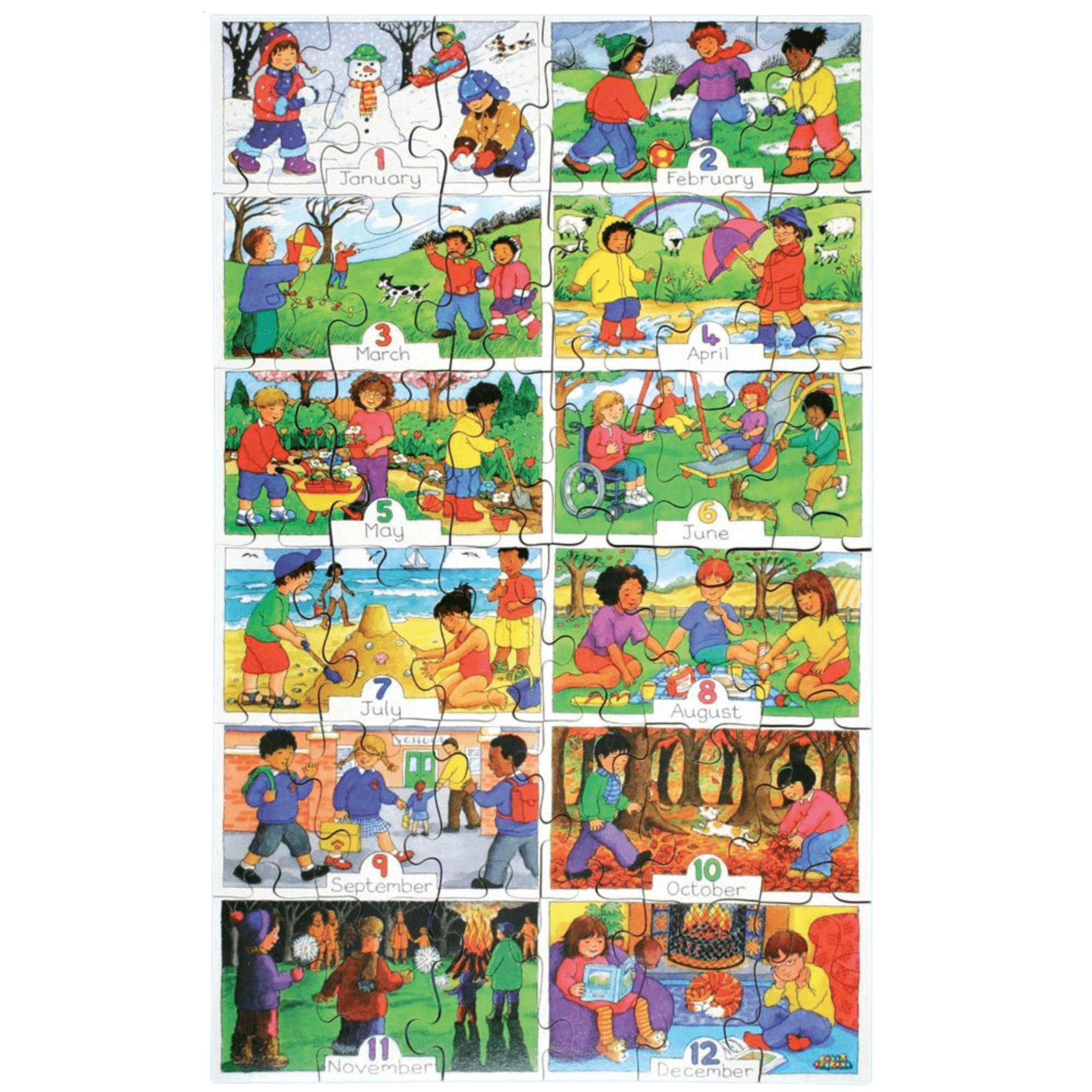 Months Of The Year Jigsaw Puzzle | Eduspace Supplies