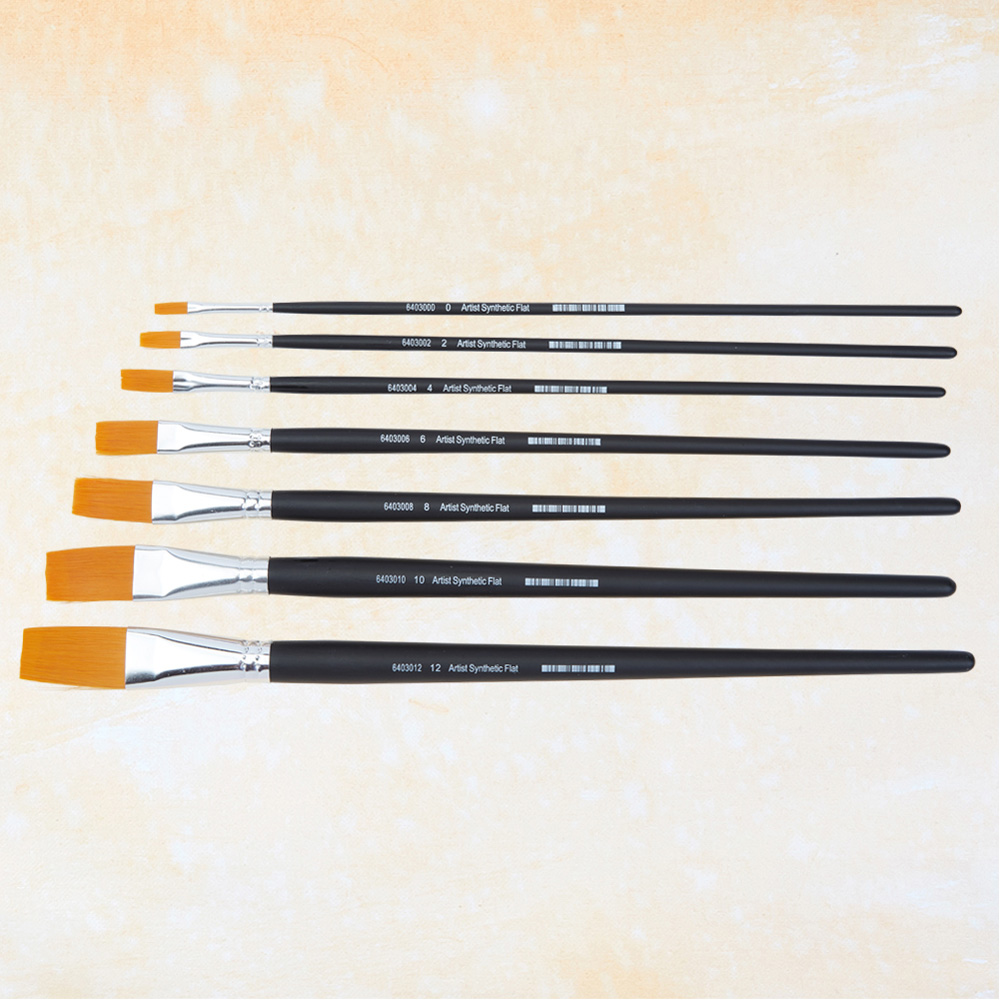 Artist Flat Synthetic Brush Set | Eduspace Supplies