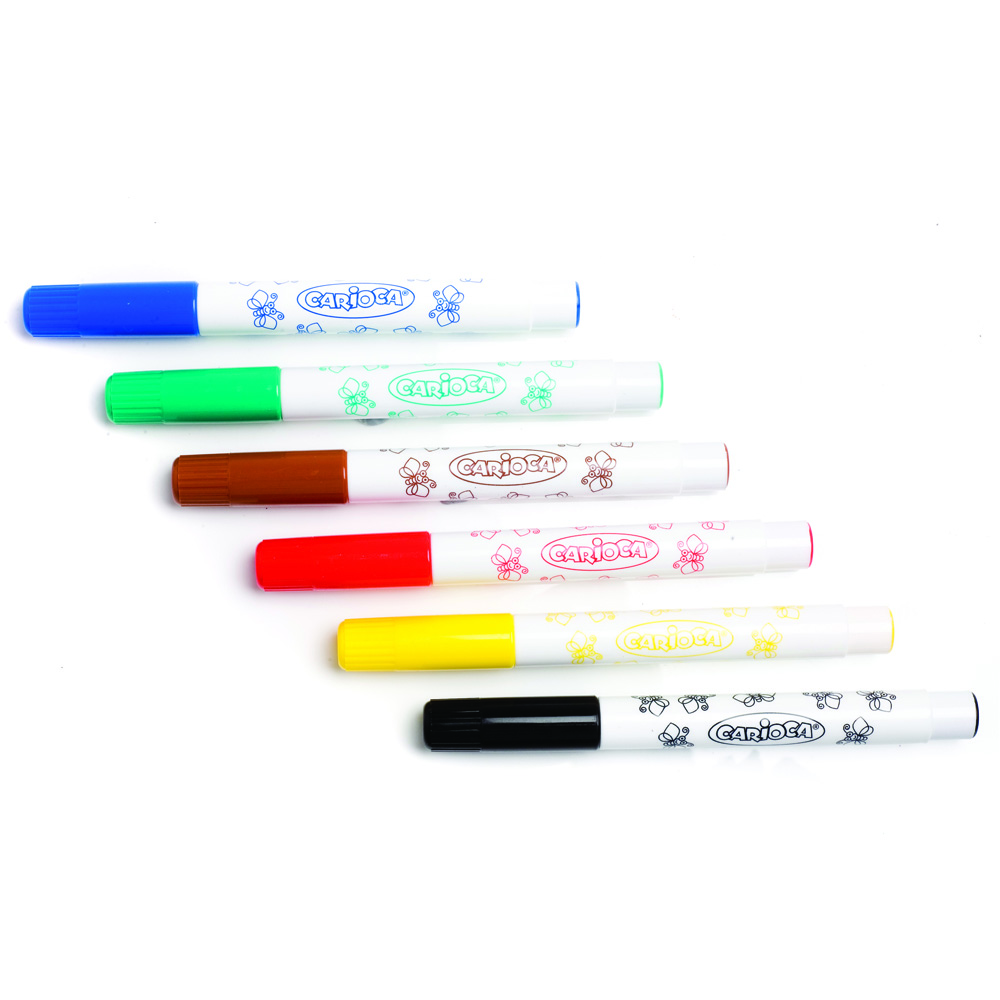 Carioca Cromatex Fabric Pens. Pack of 6 | Eduspace Supplies