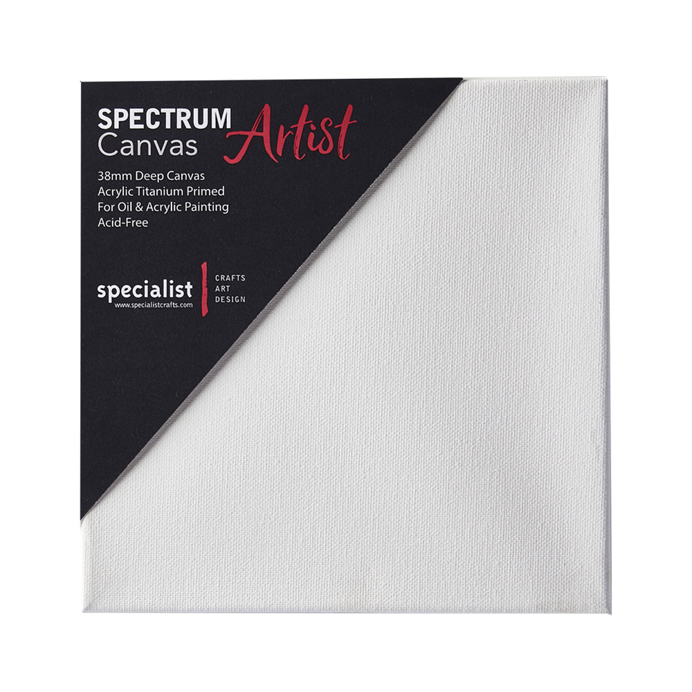 Square Tuck & Roll Stretched Canvas – 405 x 405mm | Eduspace Supplies