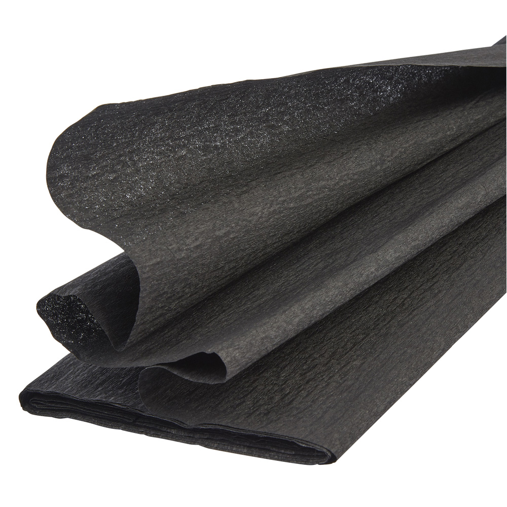 Crepe Paper 25gsm – Black | Eduspace Supplies
