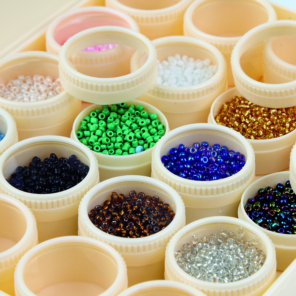 Seed Beads Selection Pack & Tray | Eduspace Supplies