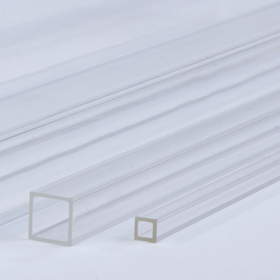 Clear Square Extruded Acrylic Tube – 610mm x 19mm dia. | Eduspace Supplies