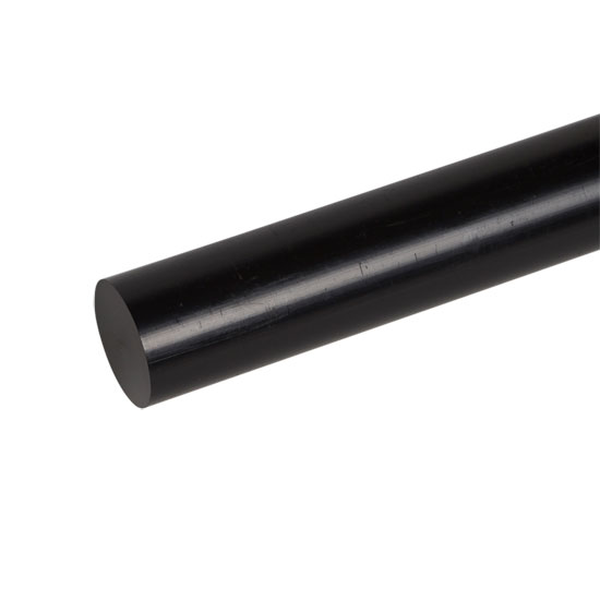 Coloured PVC Rod – 1m Length x 10mm dia. – Black | Eduspace Supplies