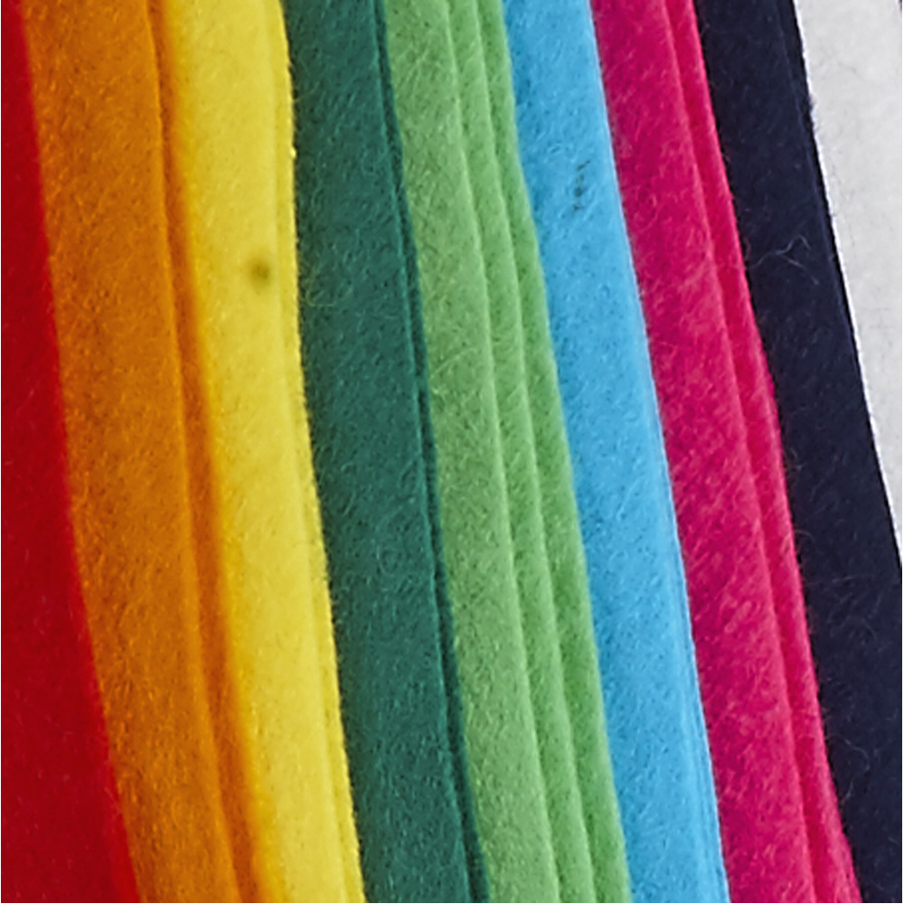 Nature Themed Felt Packs – Rainbow Brights. Pack of 30 | Eduspace Supplies