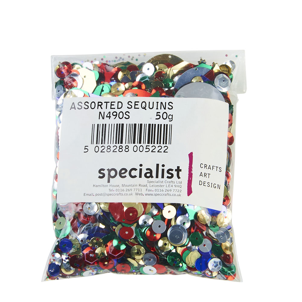 Assorted Sequins – 50g Bag | Eduspace Supplies