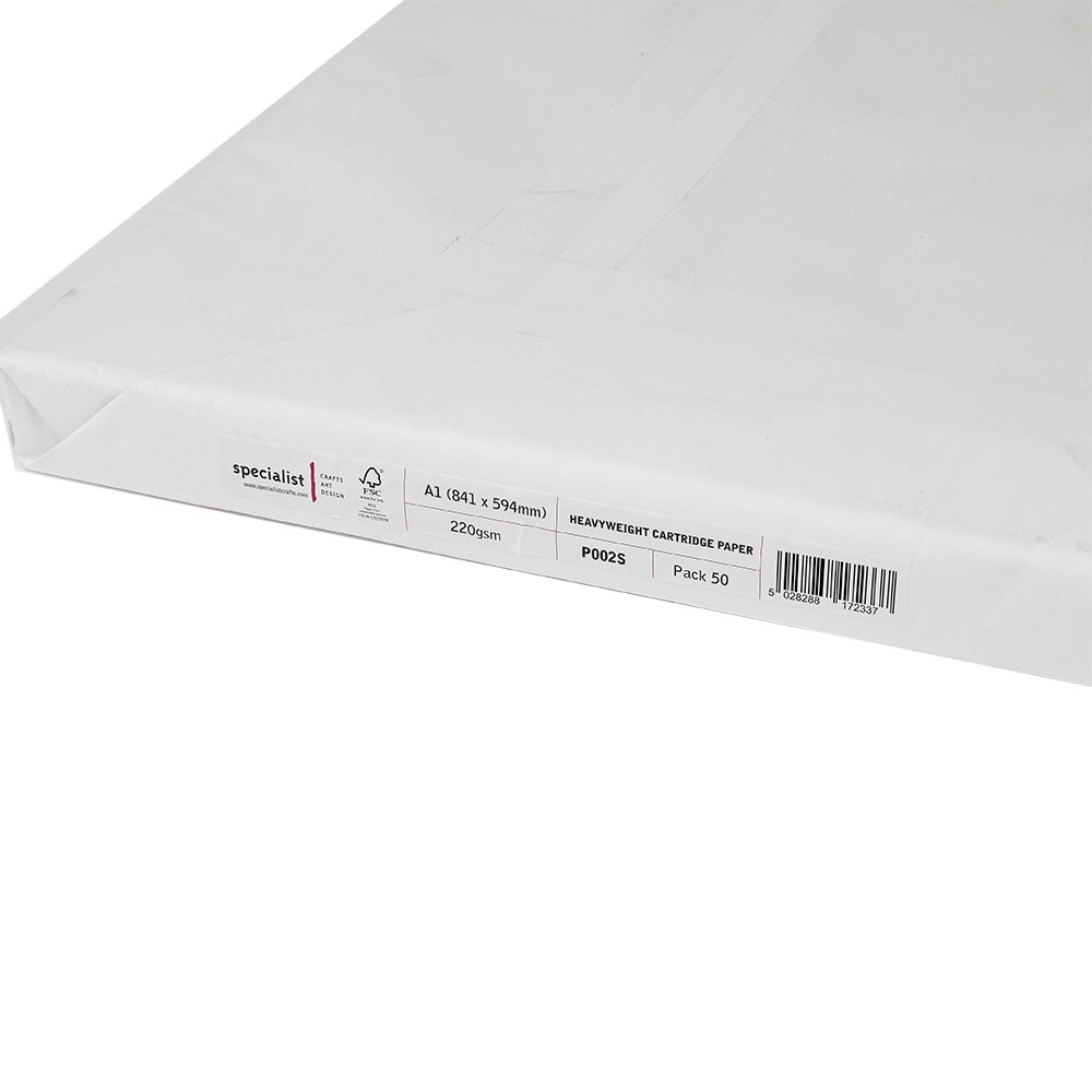 Heavyweight Cartridge Paper 220gsm – A1. Pack of 50 | Eduspace Supplies