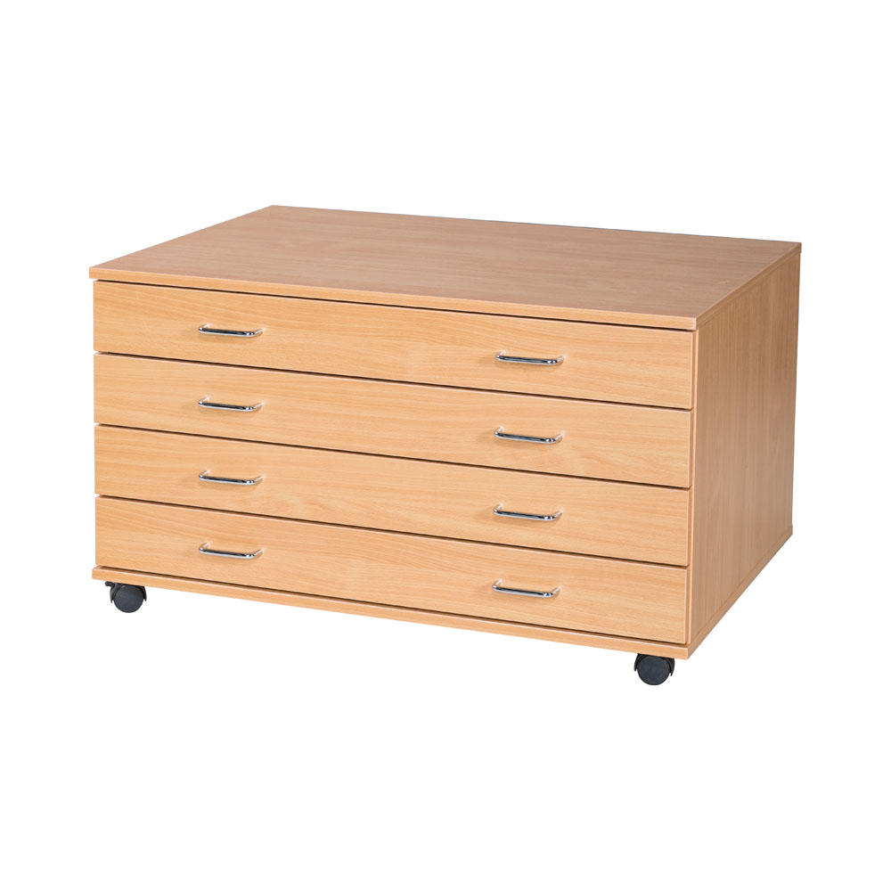 A1 Plan Chests – 4 Drawer – Static | Eduspace Supplies