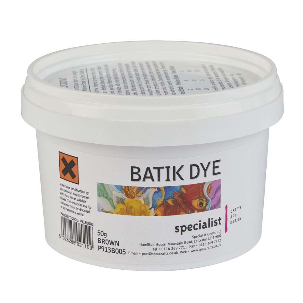 Specialist Crafts Batik Powder Dyes 50g – Brown | Eduspace Supplies