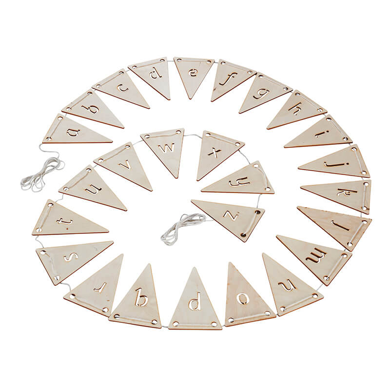 Wooden Alphabet Bunting | Learning Space Solutions
