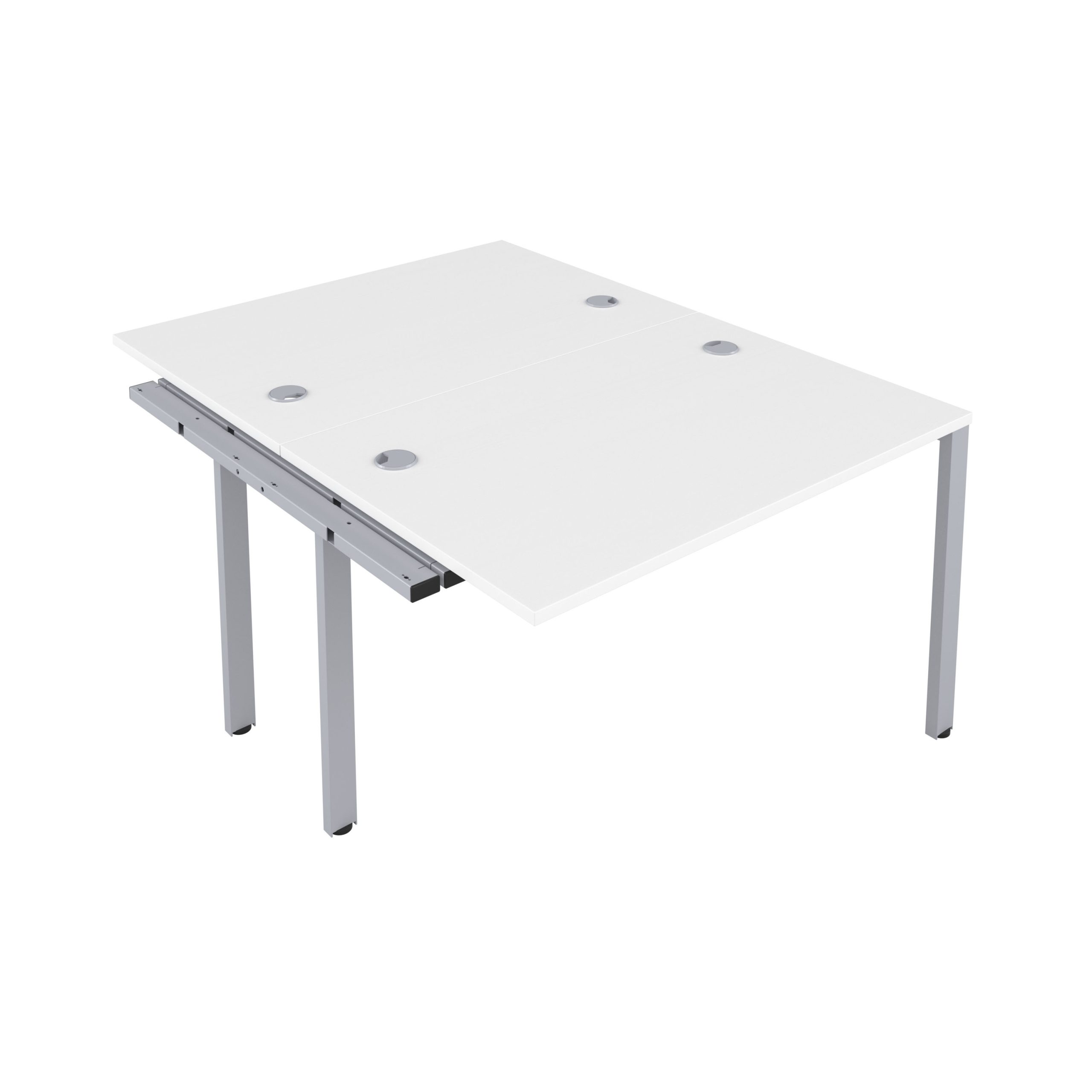 CB Bench Extension with Cable Ports: 2 Person | 1600 X 800 | White ...