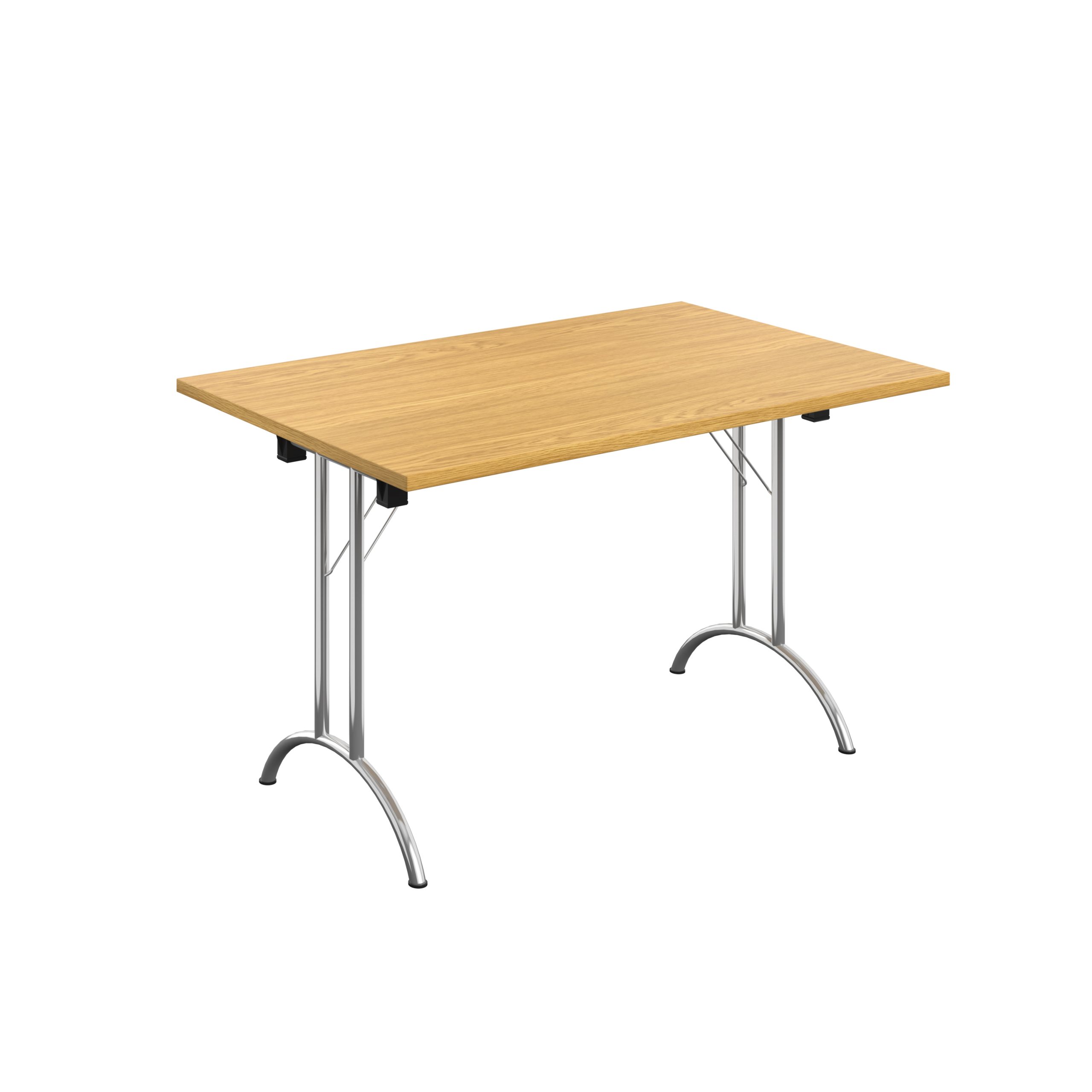 One Union Rectangular Folding Table | 1200 X 800 | Nova Oak/Chrome ...