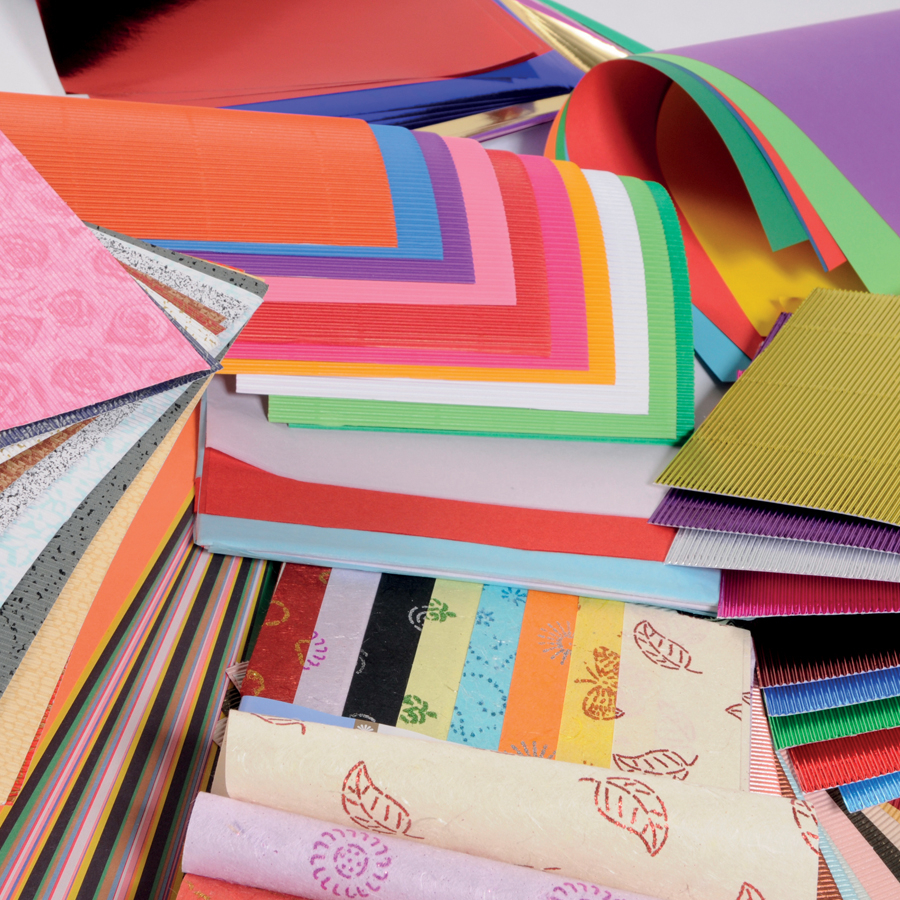 Assorted Craft Paper with Storage Box | Eduspace Supplies