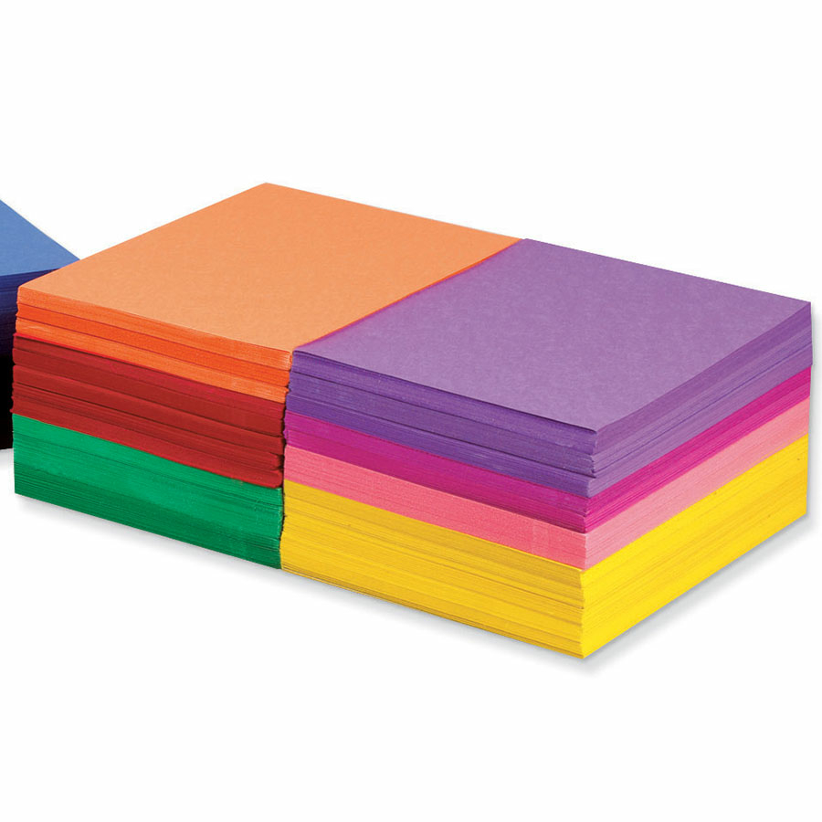 Construction Paper Assorted 230 x 300mm 2400pk | Eduspace Supplies