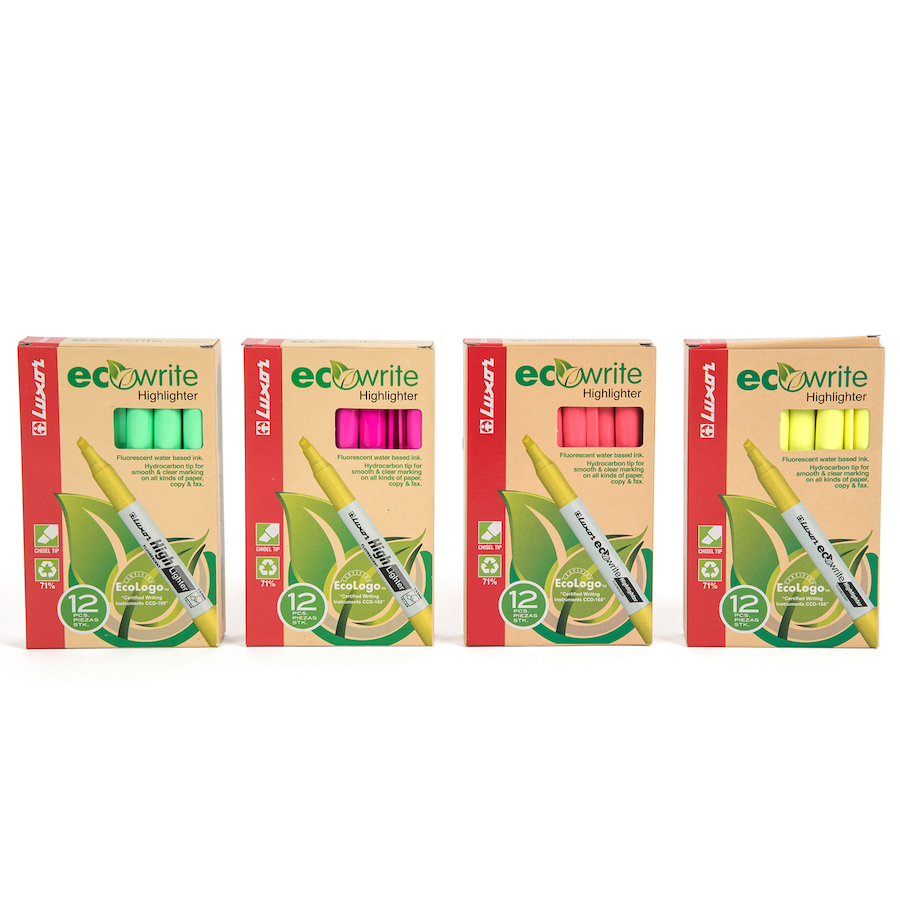 Luxor ECO Highlighters 12pk | Eduspace Supplies