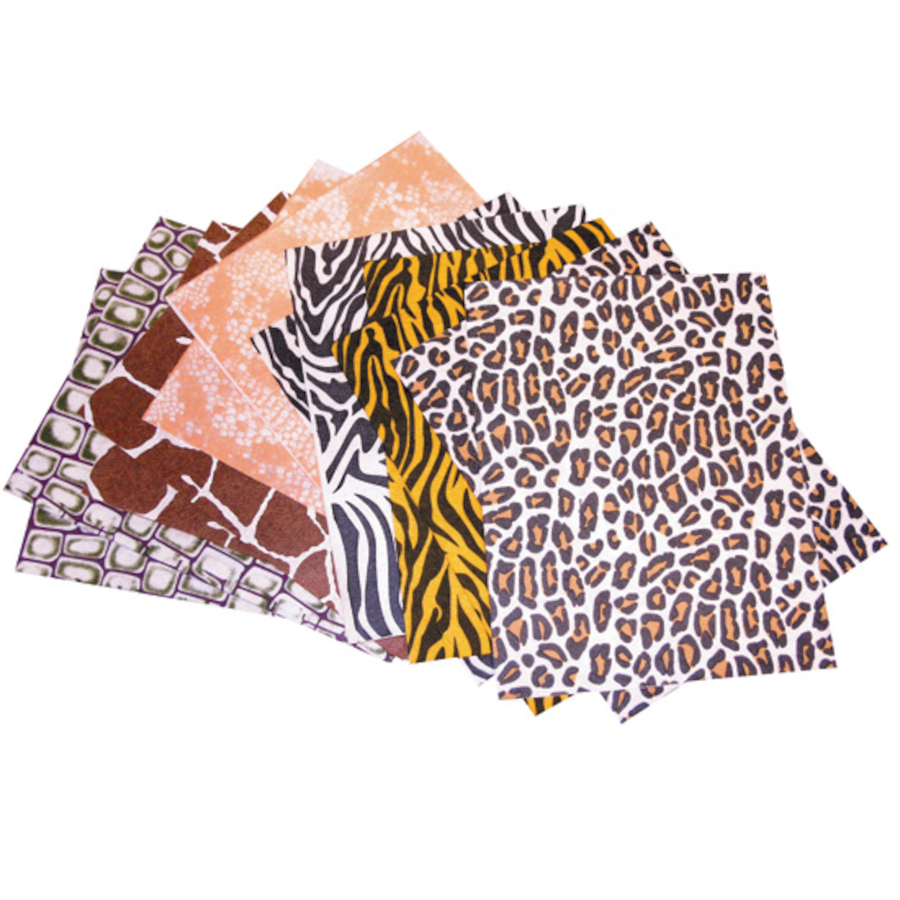 Animal Print Felt Sheets 12pk | Eduspace Supplies