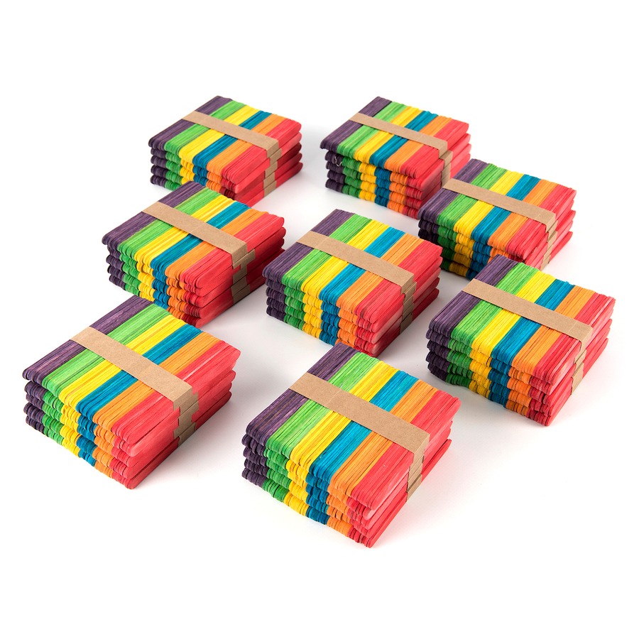 Coloured Craft Lolly Sticks | Eduspace Supplies