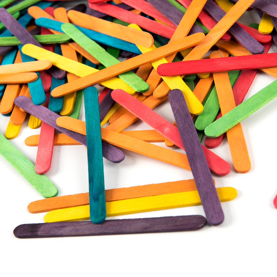 Coloured Craft Lolly Sticks | Eduspace Supplies