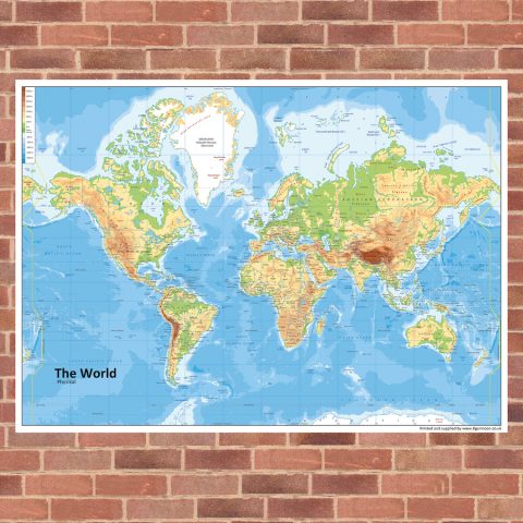 Outdoor World Map Playground Signs | Eduspace Supplies