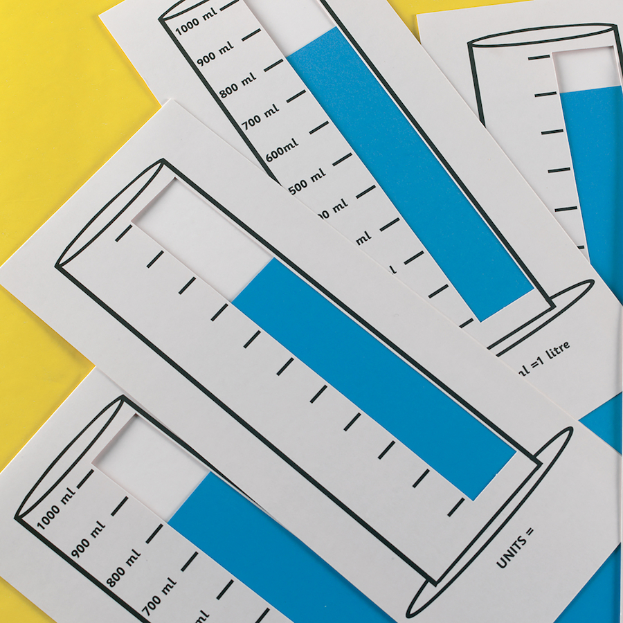 Show It Sliding Scale Measuring Cylinder 6pk | Eduspace Supplies