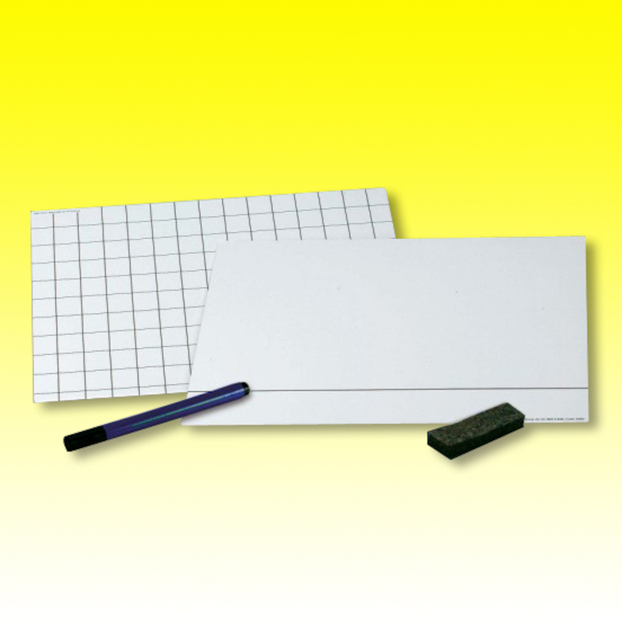 Maths 2cm Grid Card Whiteboards 30pk | Eduspace Supplies
