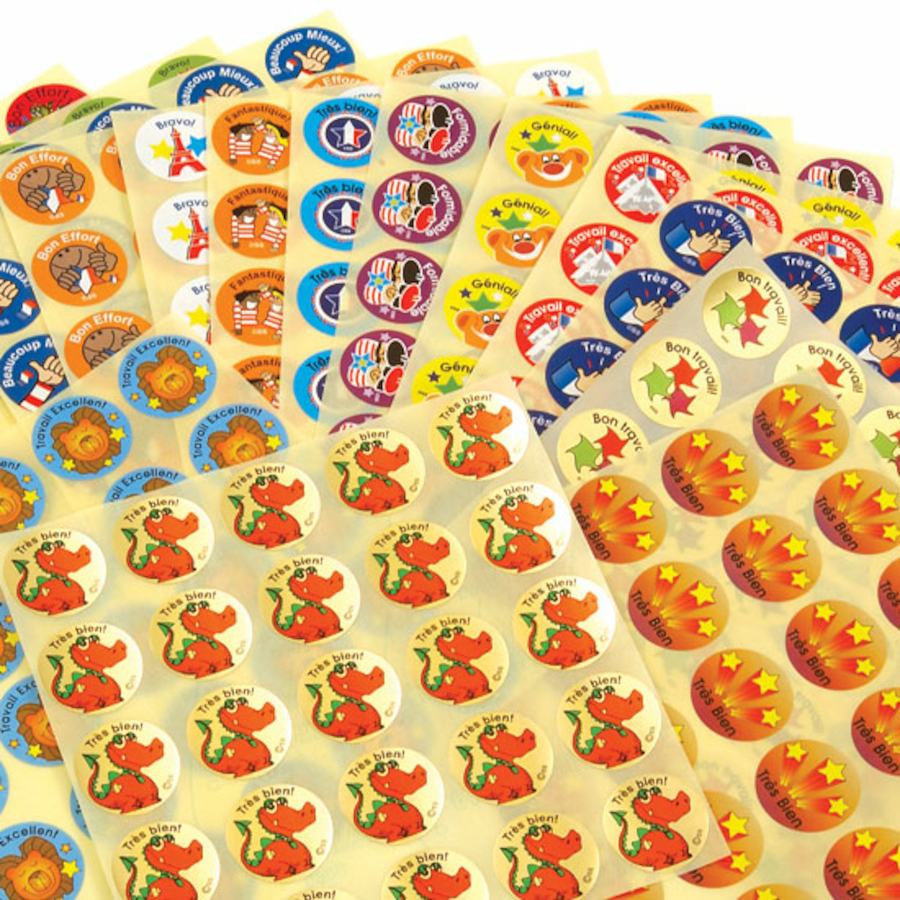 French Reward Assorted Stickers 375pk | Eduspace Supplies