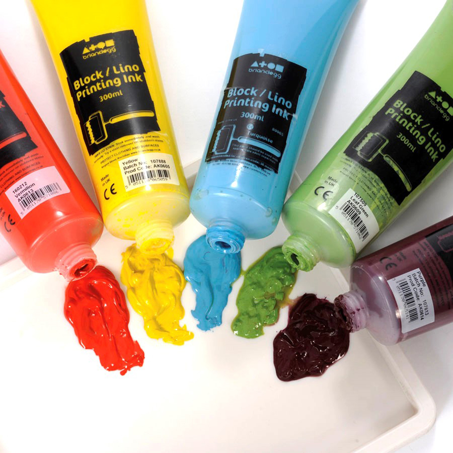 Block Printing Water Based Inks 300ml | Eduspace Supplies