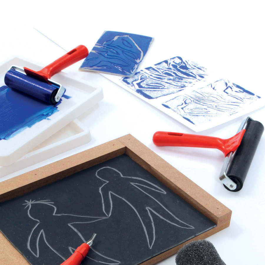 Lino Ink Plastic Handled Roller | Eduspace Supplies