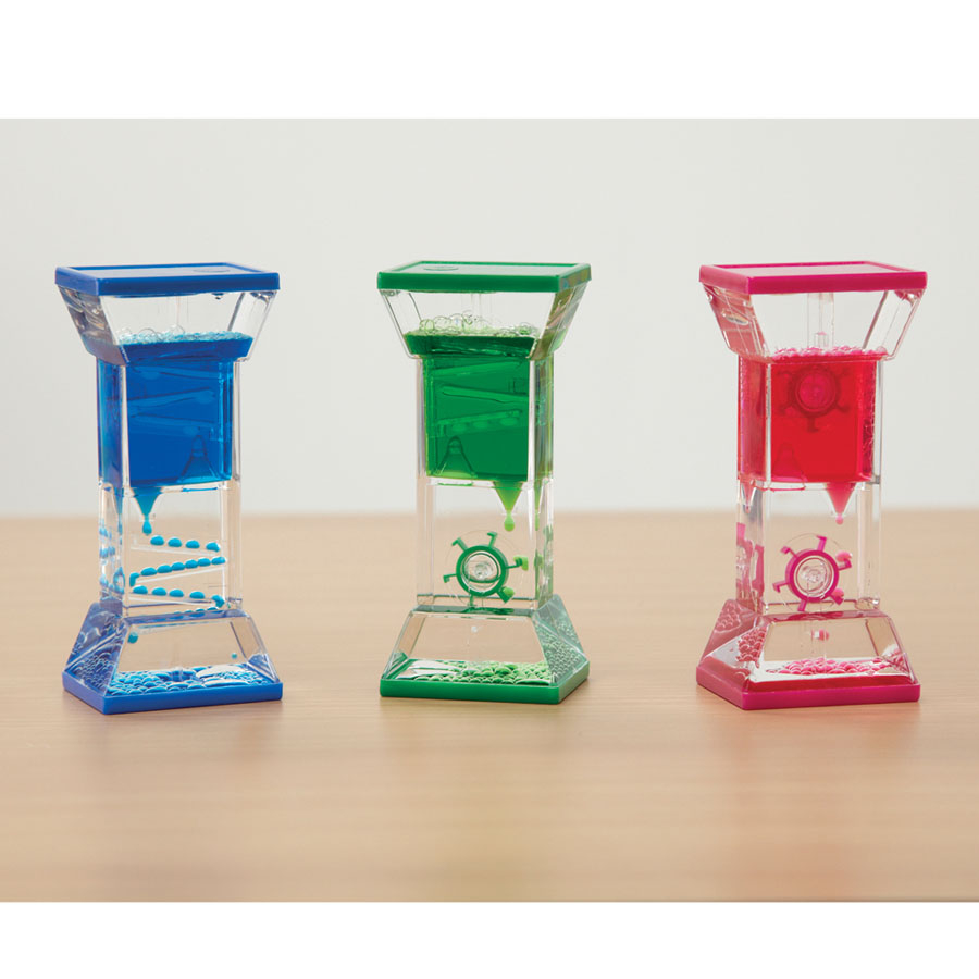 Transparent Sensory Liquid Timers 3pk | Eduspace Supplies