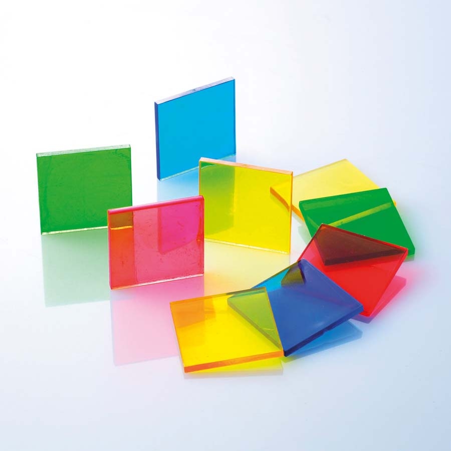 Coloured Translucent Plastic Tiles 1000pcs | Eduspace Supplies