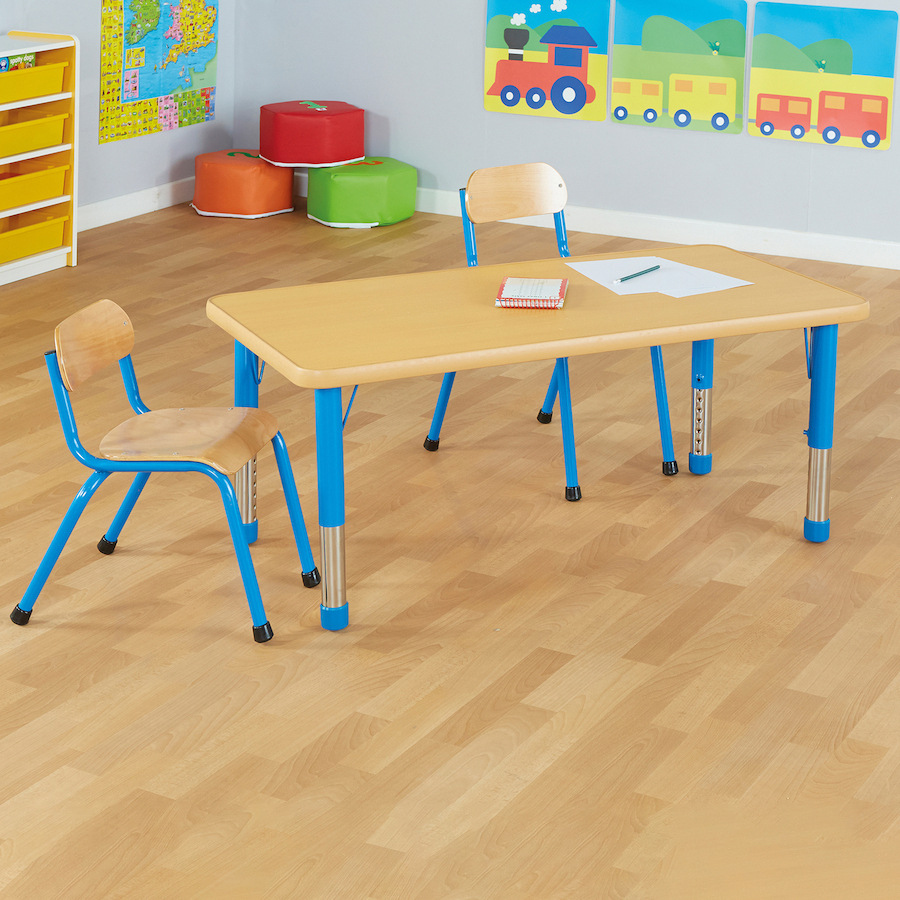 Copenhagen Rectangular Six Seater Classroom Table | Eduspace Supplies