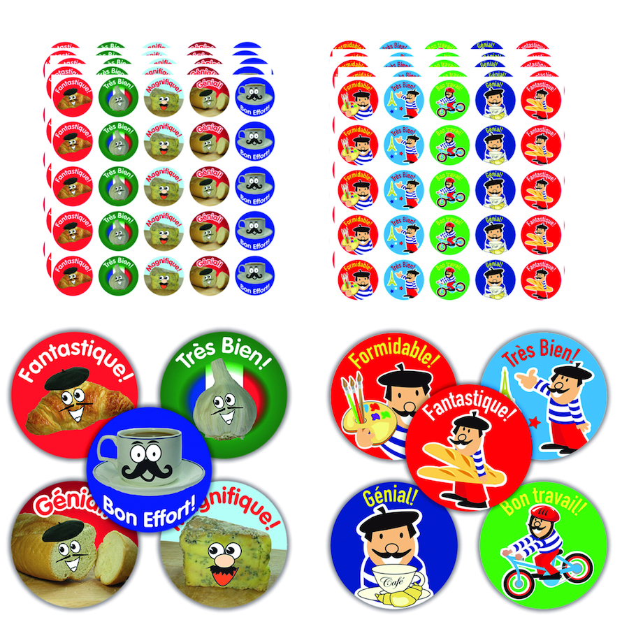 French Motivation Reward Stickers 750pk | Eduspace Supplies