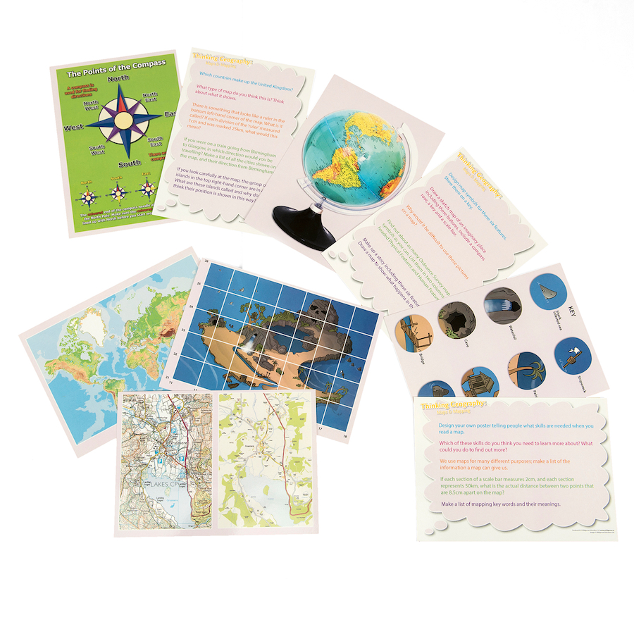 Thinking… Maps and Mapping Skills Cards | Eduspace Supplies
