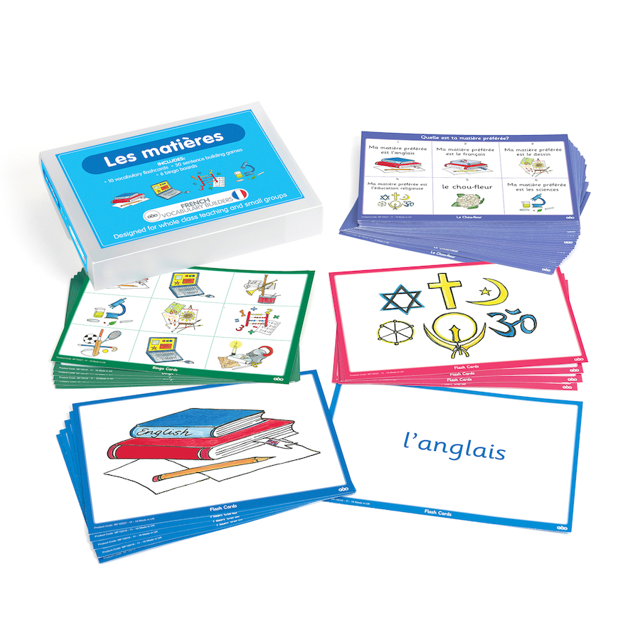 French Vocabulary Builders School Subjects Eduspace Supplies