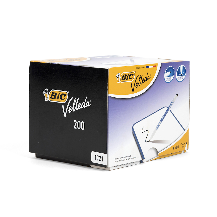 Bic Velleda Black Dry Wipe Pens 200pk | Eduspace Supplies