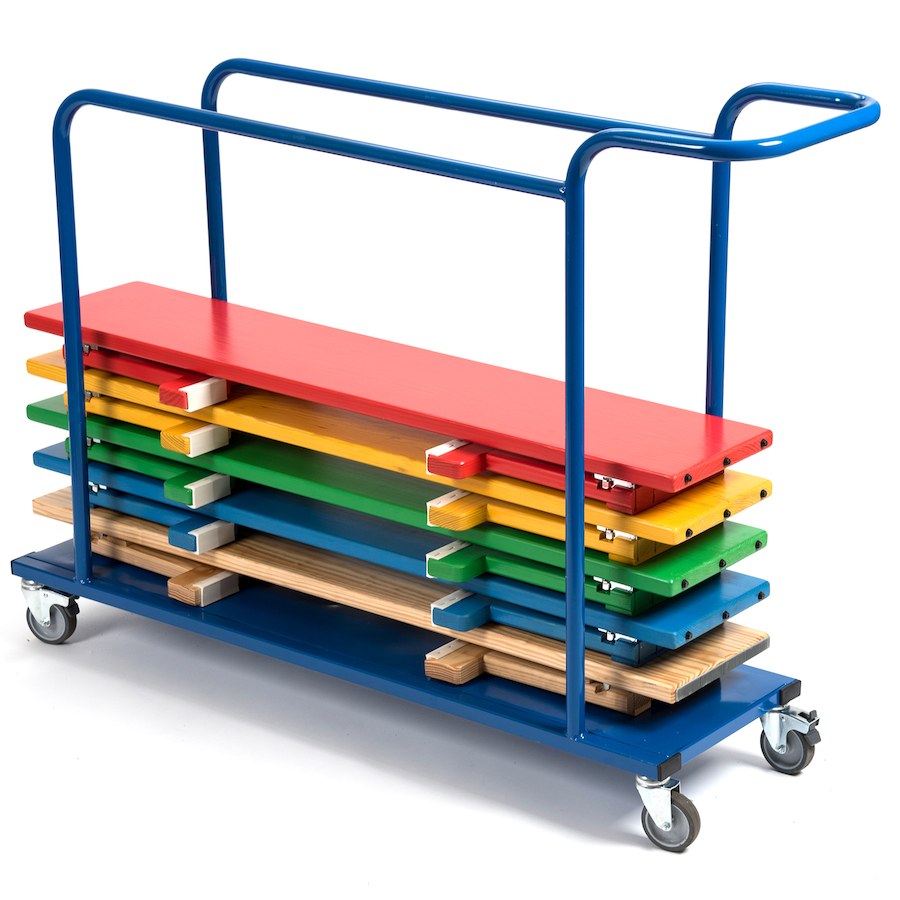 Folding Gymnastics Bench Storage Trolley | Eduspace Supplies