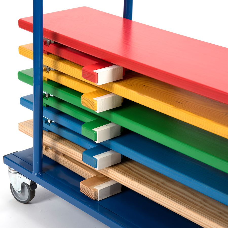 Folding Gymnastics Bench Storage Trolley | Eduspace Supplies