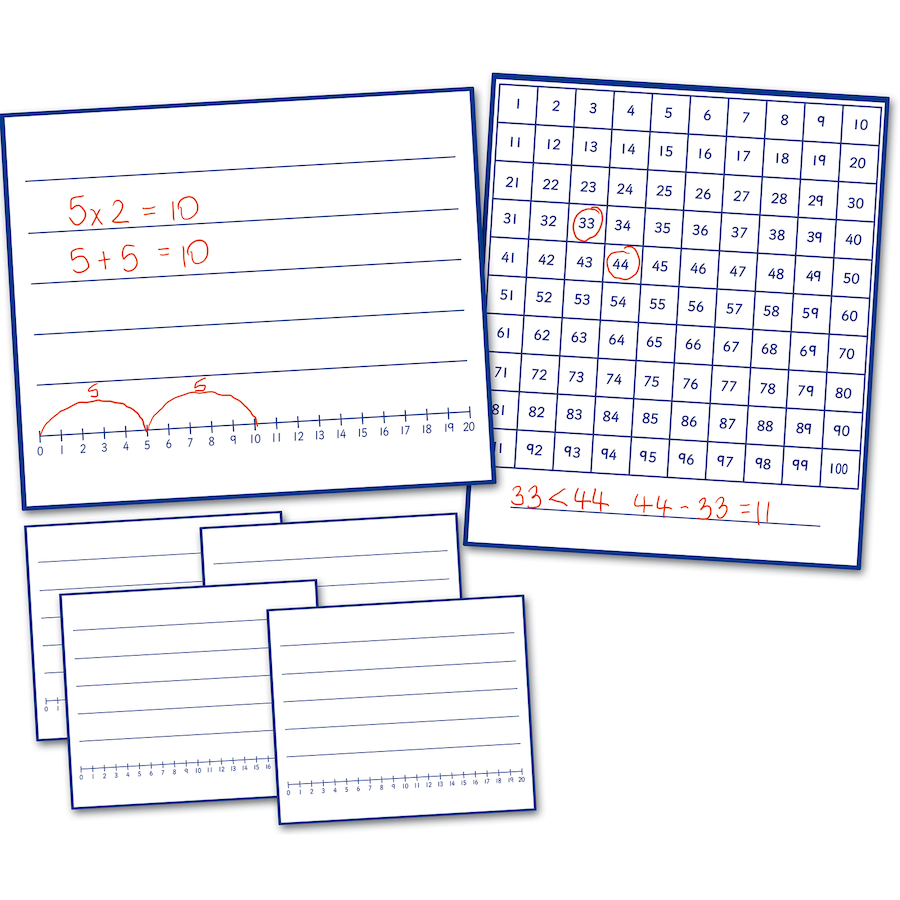 Write and Wipe Boards to 100 | Eduspace Supplies